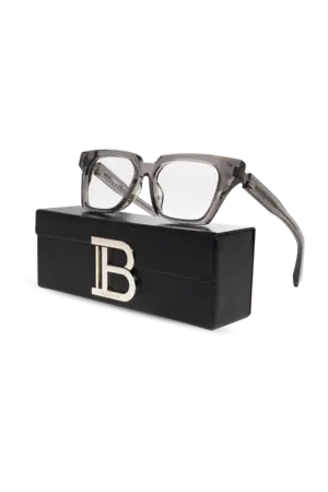 Balmain Tempo Rectangle Eyeglasses - Grey