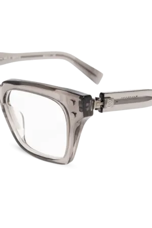 Balmain Tempo Rectangle Eyeglasses - Grey