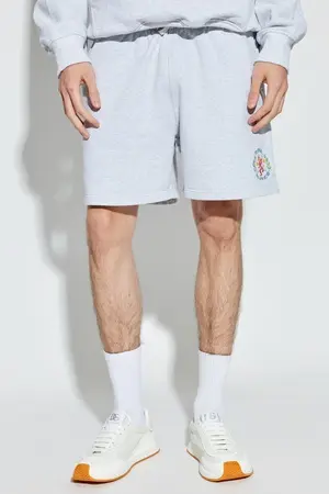 Casablanca Embroidered Logo Shorts