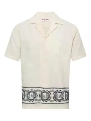 Orlebar Brown Maitan Embroidered Shirt - White