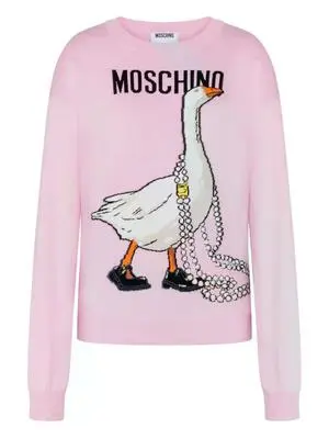 Moschino Crew-neck Sweater - Pink