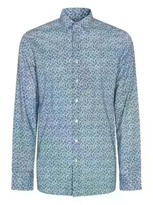 Etro Paisley-print Cotton Shirt - Blue