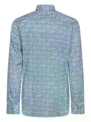 Etro Paisley-print Cotton Shirt - Blue