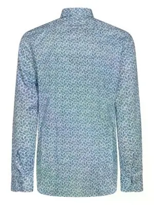 Etro Paisley-print Cotton Shirt - Blue