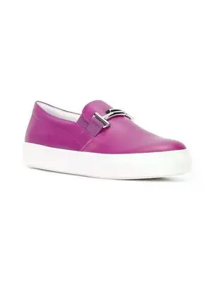 TOD'S Metallic Detailing Slip-on Sneakers