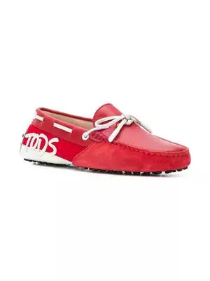 TOD'S Logo Patch Gommino Loafers