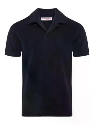 Orlebar Brown Terry Resort Polo-collar Top - Blue