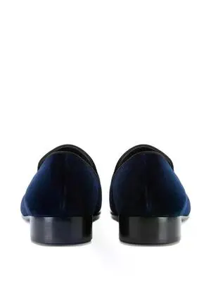GIUSEPPE ZANOTTI Terence Embroidered Loafers - Blue