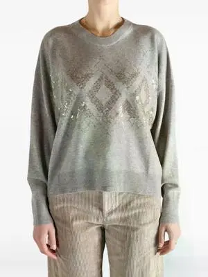Brunello Cucinelli Sequin-embellished Sweater