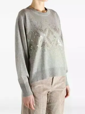 Brunello Cucinelli Sequin-embellished Sweater