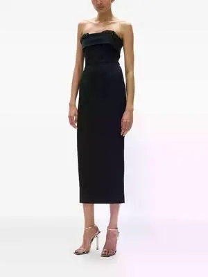 Rachel Gilbert Laira Corset Embellished Dress - Black