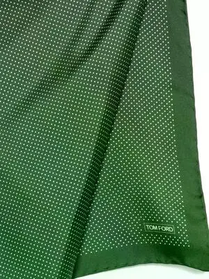 TOM FORD Polka-dot Pocket Square - Green