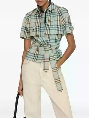 Burberry Checked Belted Shirt