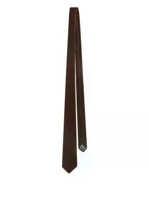 Emporio Armani Velvet Tie - Brown
