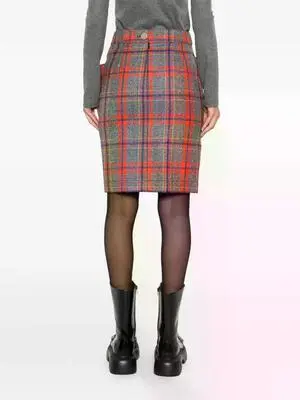 VIVIENNE WESTWOOD 2016-2017 Buttoned Checked Skirt