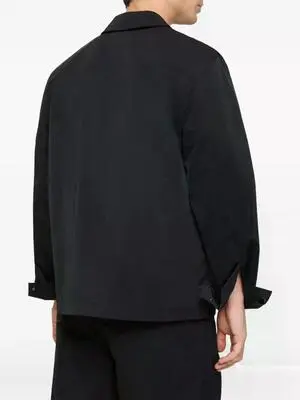 Burberry Zip Embroidered Nylon Overshirt