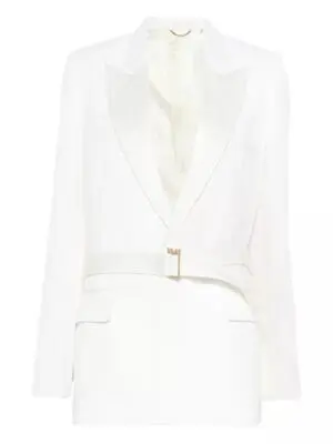 Victoria Beckham Peak-lapel Blazer - White
