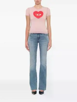 DIESEL® Logo Heart T-shirt - Pink