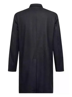 D4.0 Single-breasted Reversible Coat - Black