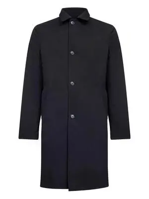 D4.0 Single-breasted Reversible Coat - Black