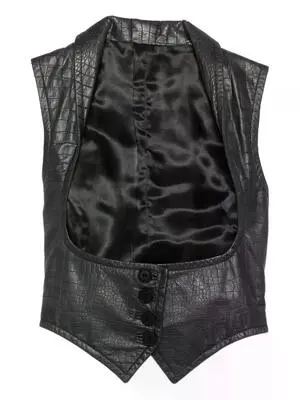 ROMEO GIGLI 1990s Buttoned Collared Vest