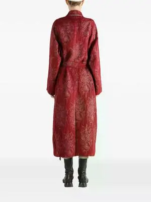 UMA WANG Cicero Double-breasted Belted Coat