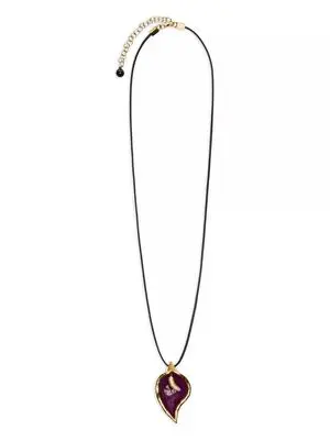 Nina Ricci Calla Flower Pendant Necklace - Gold