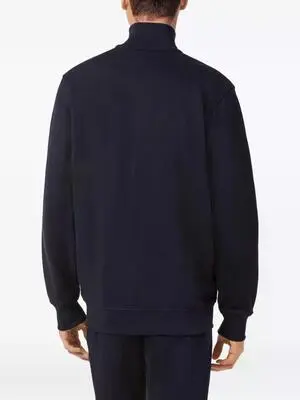 BILLIONAIRE Logo-patch Zip-up Sweatshirt - Blue