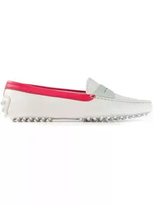 TOD'S Contrast Trim Loafers