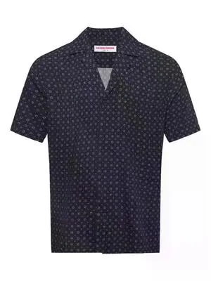 Orlebar Brown Maitan Solstice Printed Short-sleeve Shirt - Blue