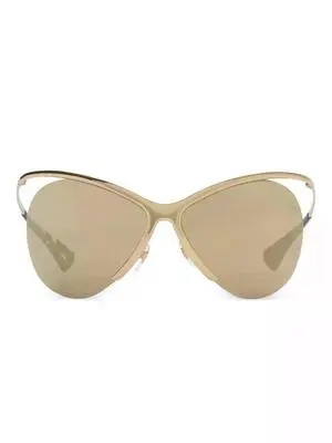 Burberry Pilot-frame Sunglasses - Gold