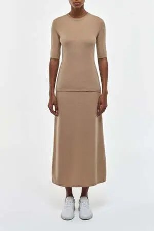 Gabriela Hearst Xanthe Knit Top - Camel