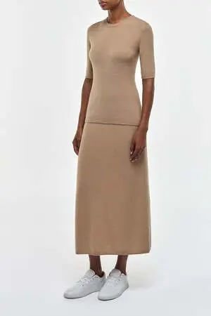 Gabriela Hearst Xanthe Knit Top - Camel