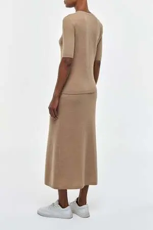 Gabriela Hearst Xanthe Knit Top - Camel