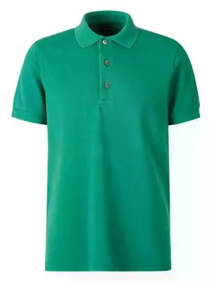 TOM FORD Ribbed Short-sleeve Polo Shirt