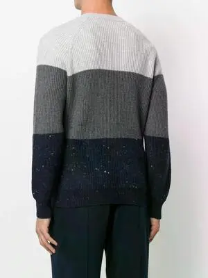 Brunello Cucinelli Striped Knitted Sweater