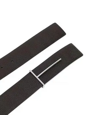 TOM FORD Leather Reversible Belt - Brown