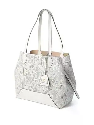 JIMMY CHOO Diamond Perforated-embellished Tote Bag