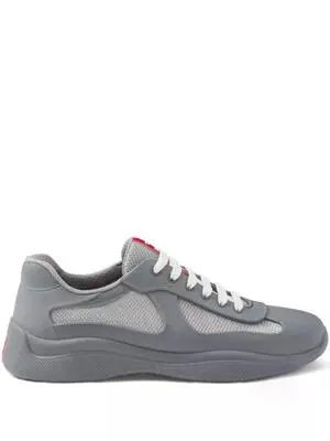 Prada America's Cup Lace-up Sneakers - Grey