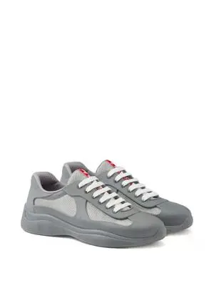 Prada America's Cup Lace-up Sneakers - Grey
