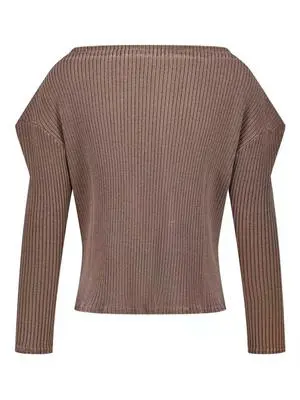 LUEDER Gambeson Ribbed Long-sleeved Sweater