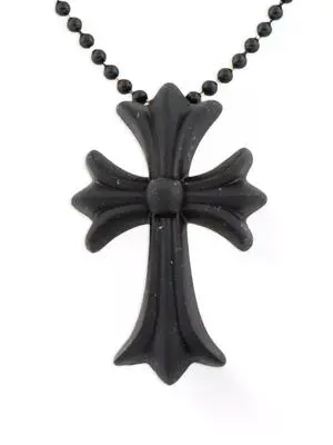 Chrome Hearts Glitter Cross-pendant Necklace