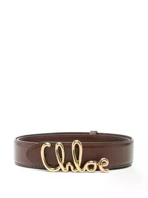 Chloé Logo-detail Belt - Brown