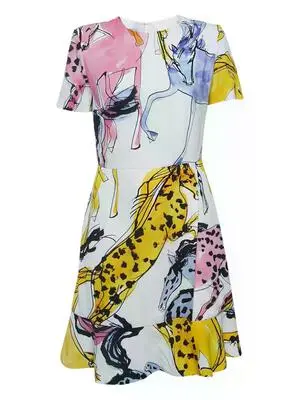 Stella McCartney Printed Silk A-line Dress