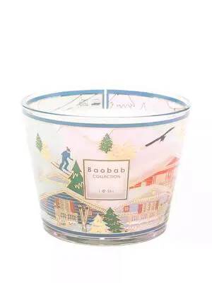 BAOBAB COLLECTION Ski 2026 Graphic Candle 500g - White
