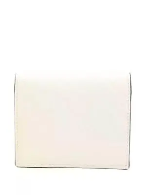 TOTEME T-lock Grained-leather Cardholder - Neutrals