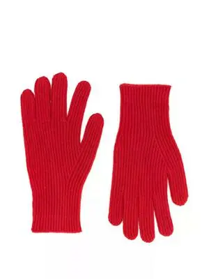 TOTEME Knitted Cashmere Gloves - Red