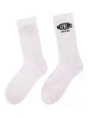 Moschino Logo-embroidered Socks