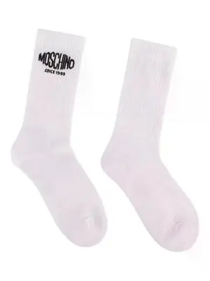 Moschino Logo-embroidered Socks