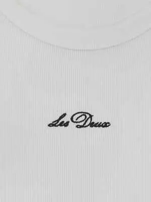 LES DEUX Cotton Logo-embroidered Vest